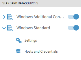 Standard Datasource settings
