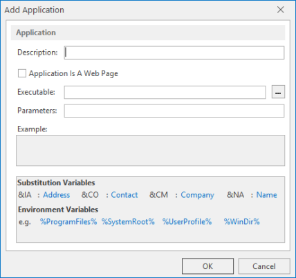 Adding a new Application