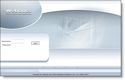 Logging In To WebDocs