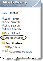 Logging In To WebDocs