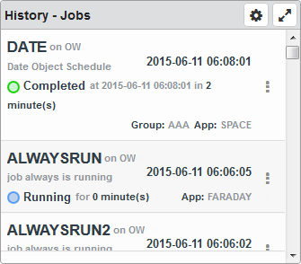 History - Jobs Widget