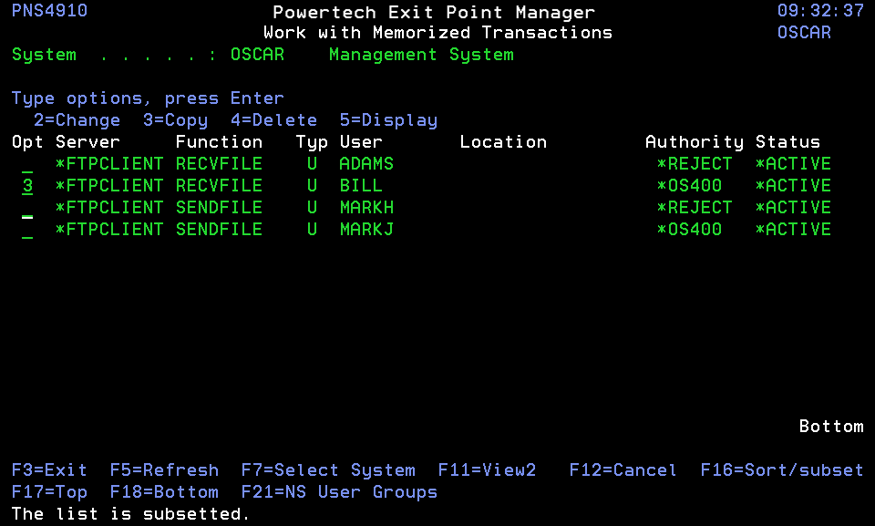 Example 2: Editing Transactions to Make Them Generic