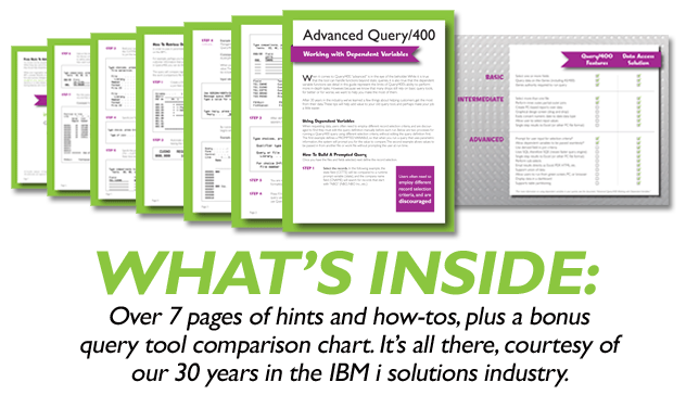 IBM i Query/400 Software User Guide, Sponsored by SEQUEL Software